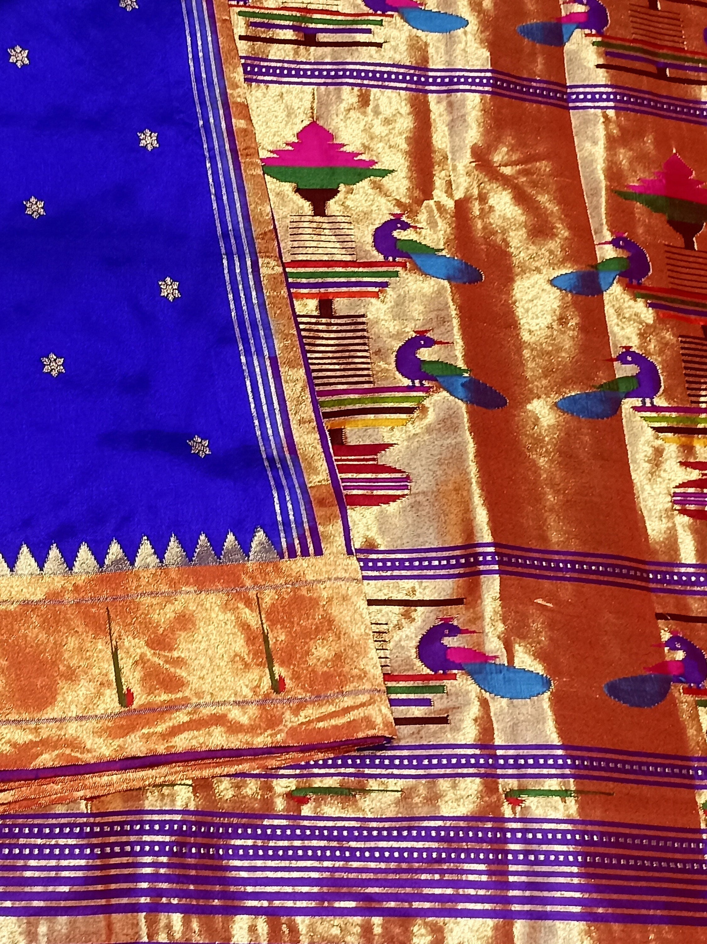 Blue Paithani | Paithani Sarees for Special Occasions | OnlyPaithani